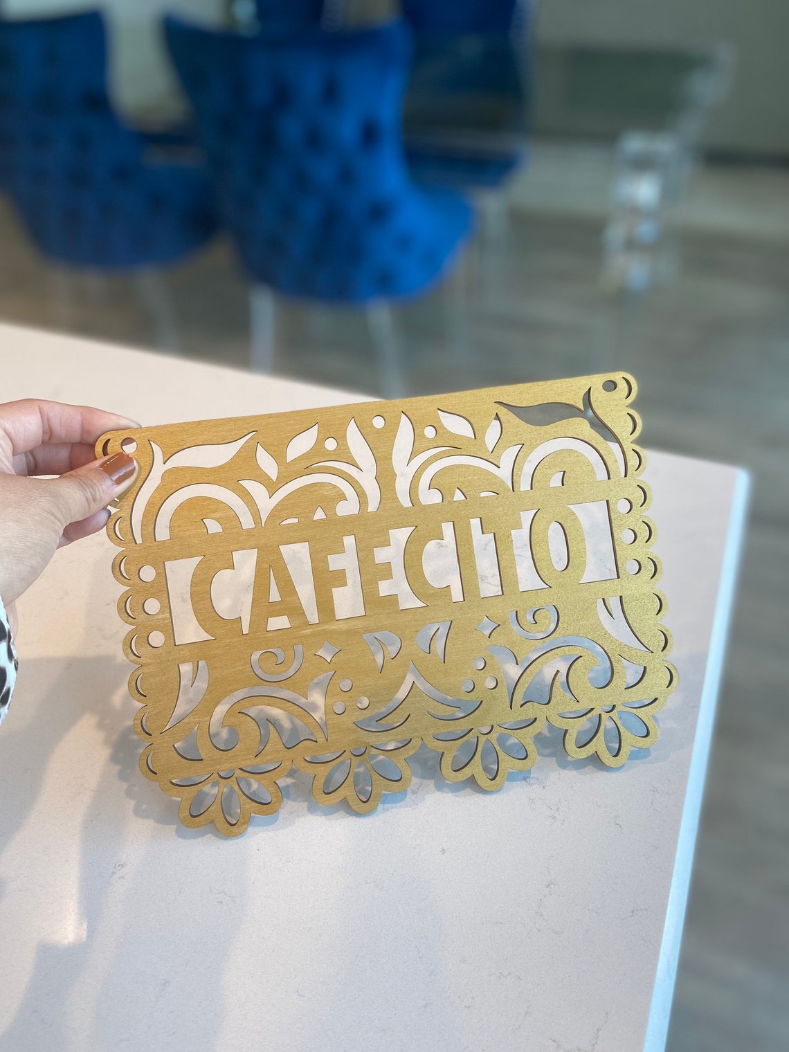 Custom Papel Picado Mexican Name Sign, Wood Papel Picado Name Home ...