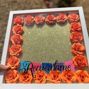 12"x12" Memorial Shadow Box, Recuerdame Shadow Box, Personalized Frame ...