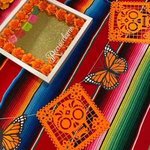 Ofrenda Día De Los Muertos Papel Picado Banner, Ofrenda Banner, Day of ...