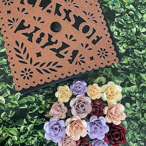 Graduation Cap Topper Paper Flowers, Small Paper Flower Decoration ...