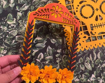 Day of the Dead Nicho Picture Frame, Nicho Wood Frame, Dia De Los ...