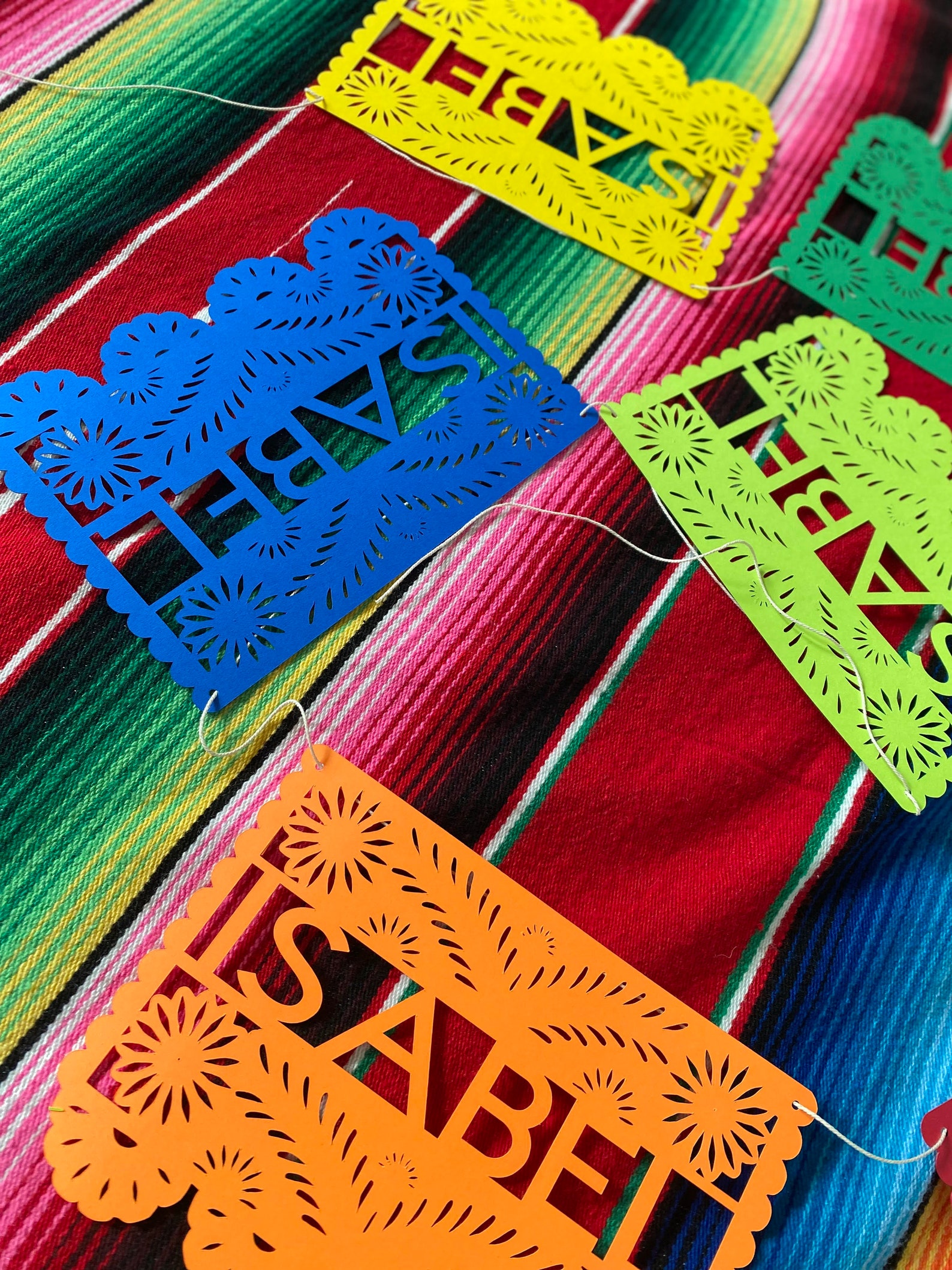 6f Custom Fiesta Party Papel Picado Banner, Party Decor, Fiesta Party ...