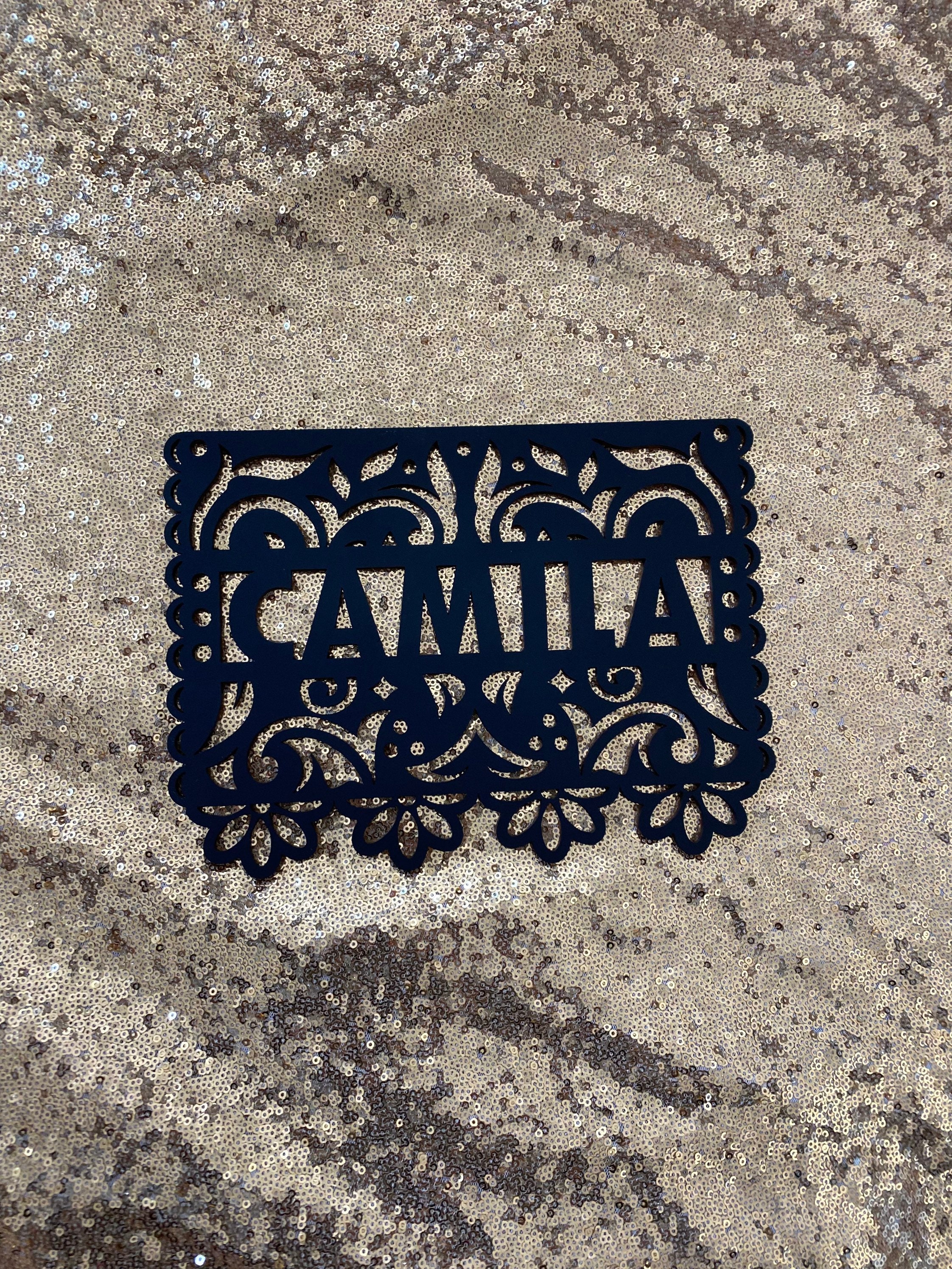 Custom Papel Picado Mexican Name Sign, Wood Papel Picado Name Home ...