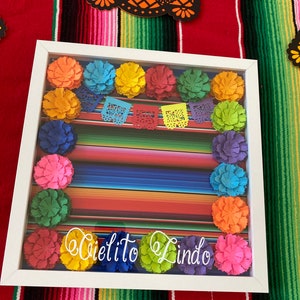 Cielito Lindo Zarape Memorial Shadow Box, Recuerdame Shadow Box ...