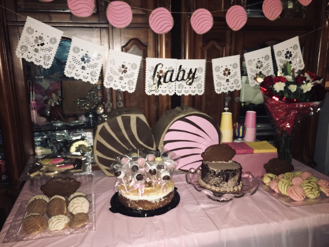 5ft Paper Concha Party Banner Concha Party Sweet Mexican - Etsy