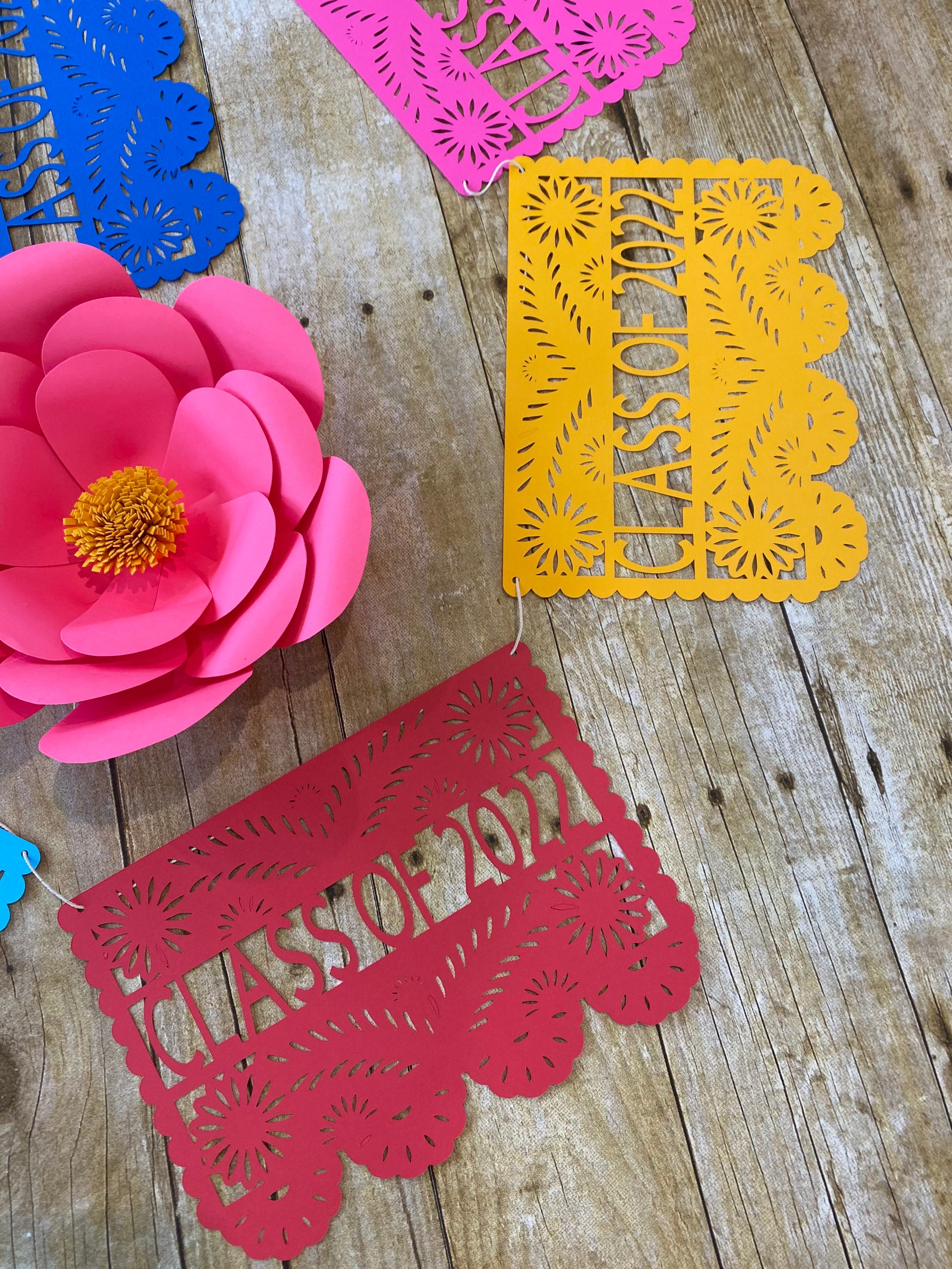6f Custom Fiesta Party Class of 2023 Graduation Papel Picado Banner ...