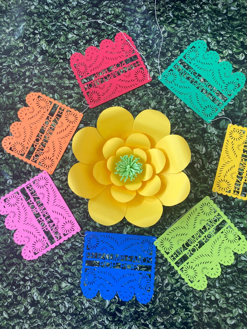 Feliz Cumpleaños Birthday Custom Fiesta Party Papel Picado - Etsy