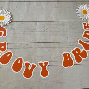 Groovy Bride Banner 6ft Daisy Groovy Bride Banner 70s Theme - Etsy