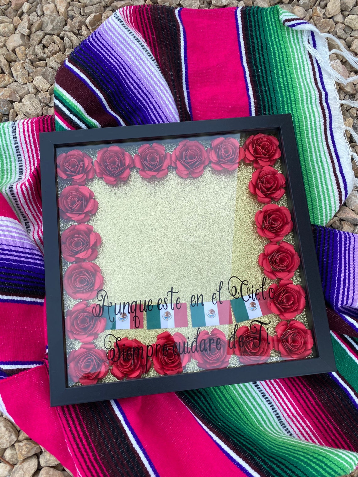 12x12 Mexican Theme Memorial Shadow Box 3D Shadow - Etsy