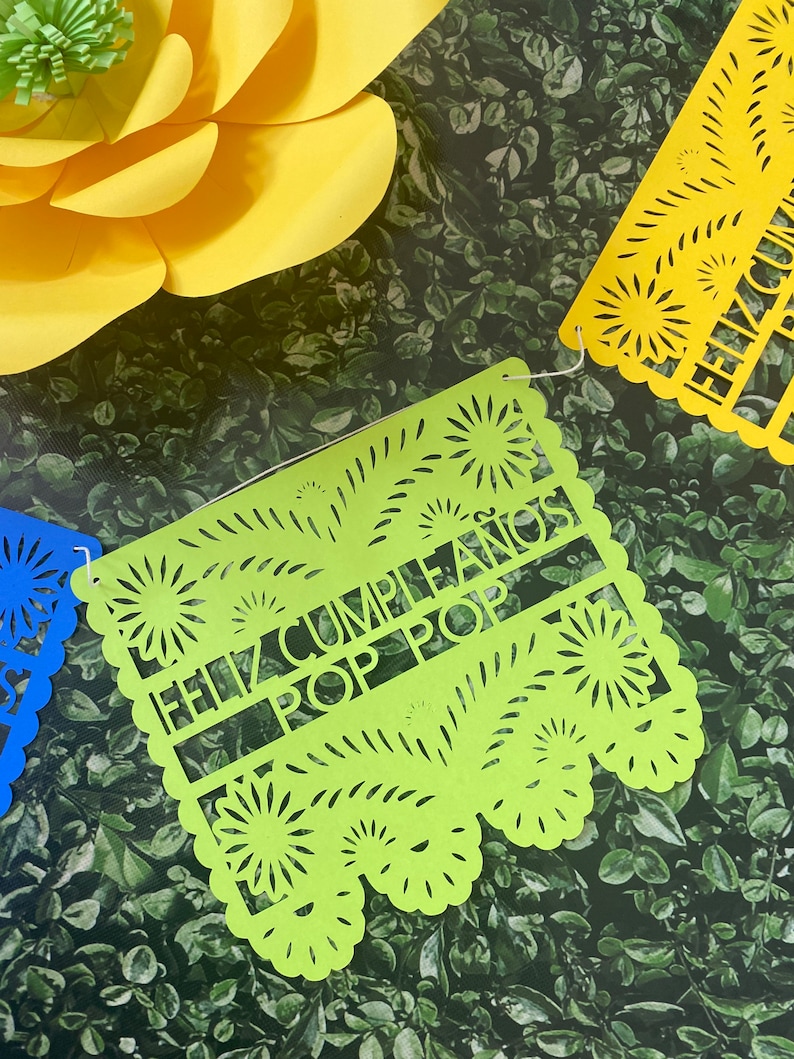 Feliz Cumpleaños Birthday Custom Fiesta Party Papel Picado - Etsy