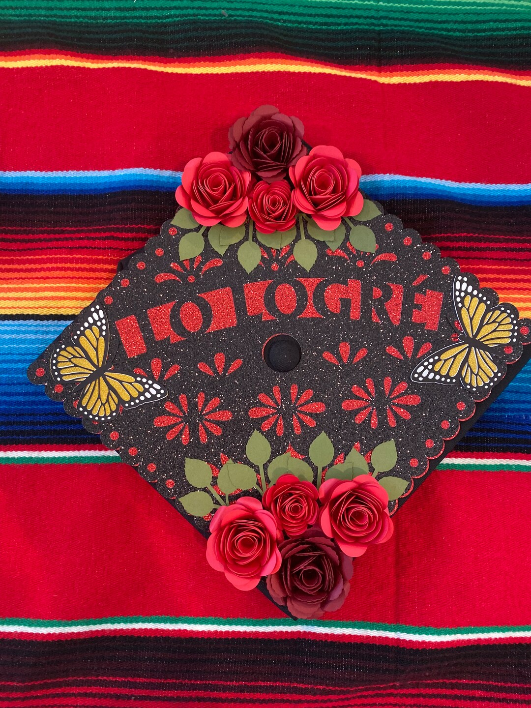 Lo Logre Mexican Graduation Cap Topper Personalized Grad Cap - Graduate ...