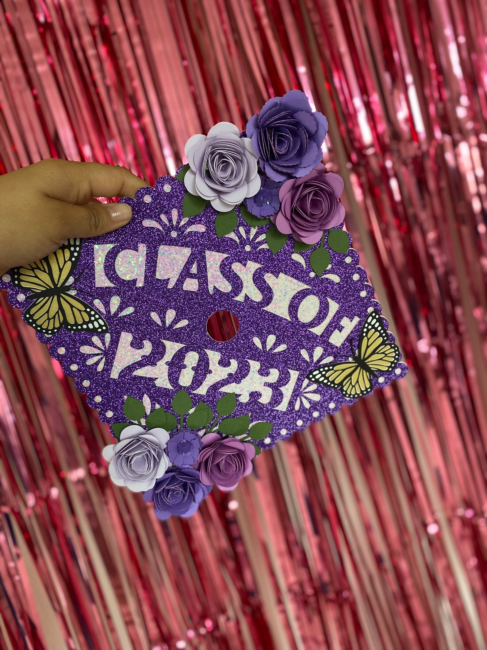 Mexican Monarca Graduation Cap Topper Personalized Grad Cap - Graduate ...