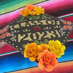 Mexican Monarca Graduation Cap Topper Personalized Grad Cap - Etsy