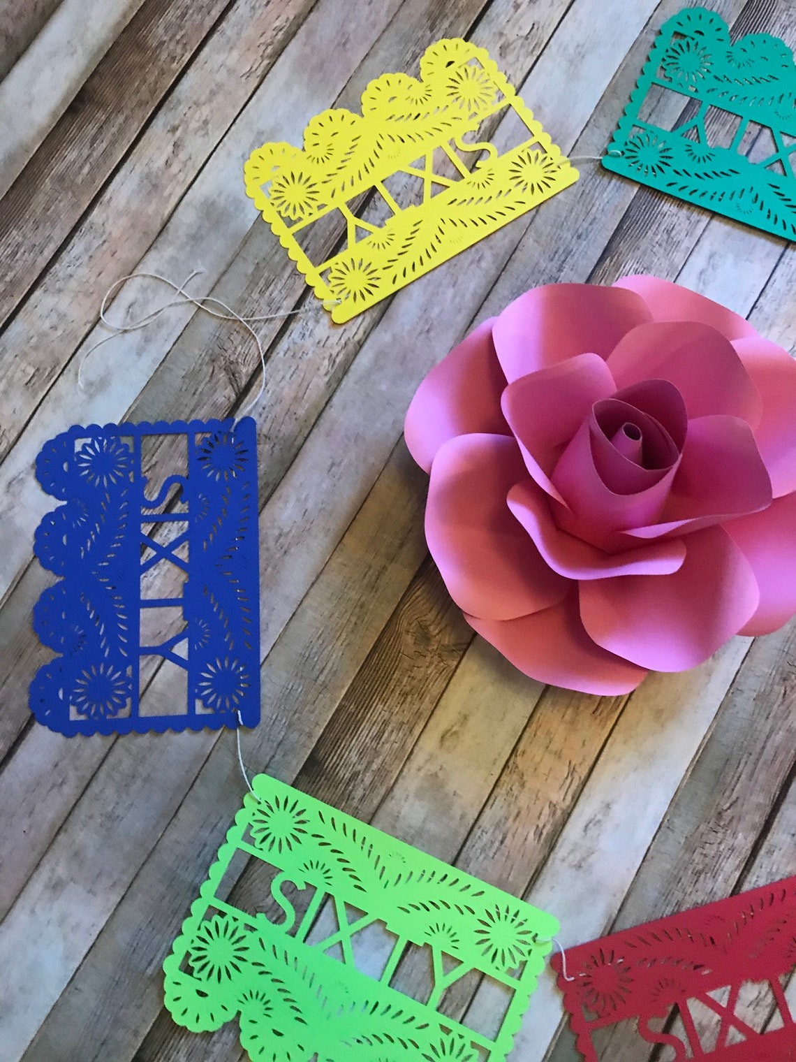 6f Custom Fiesta Party Papel Picado Banner Party Decor - Etsy