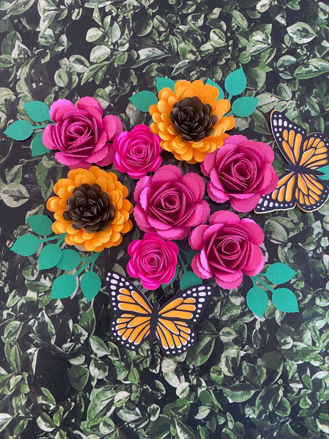 Graduation Cap Topper Paper Flowers, Small Paper Flower Decoration ...