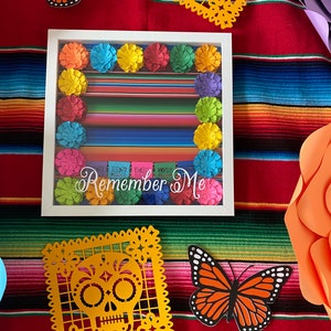 12"x12" Ofrenda Shadow Box, Day of the Dead Shadow Box, Recuerdame ...