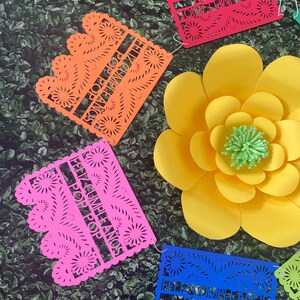 Feliz Cumpleaños, Birthday Custom Fiesta Party Papel Picado Banner ...