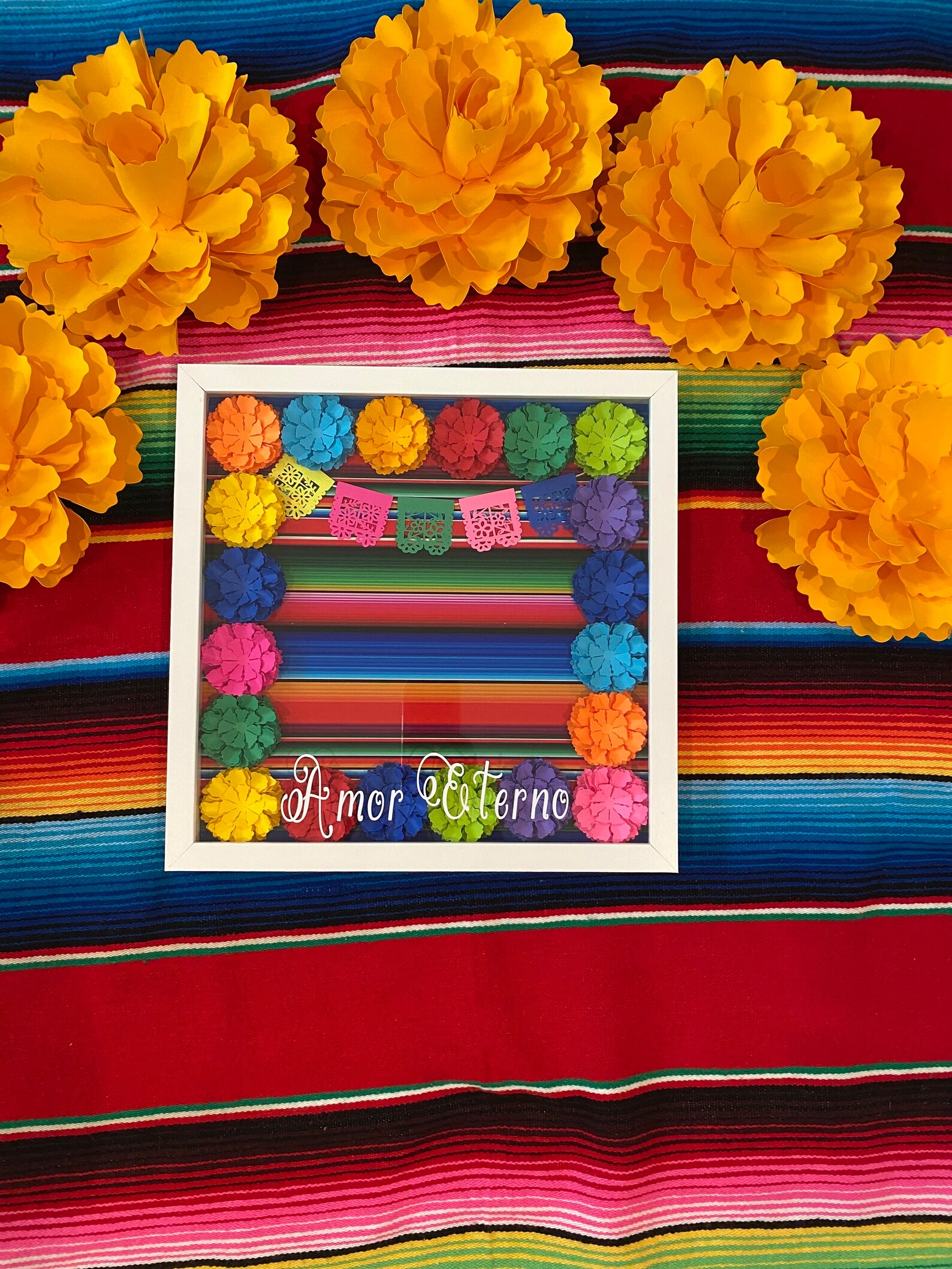12x12 Ofrenda Shadow Box, Amor Eterno Ofrenda Shadow Box, Personalized ...