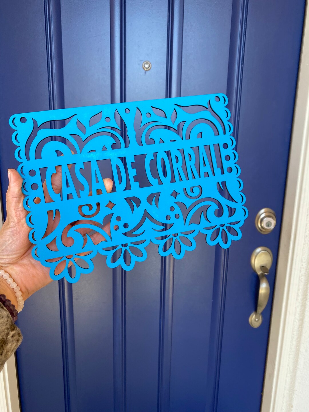 Case De Custom Papel Picado Name Sign, Wood Papel Picado Name Home ...
