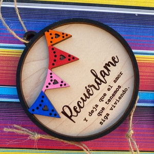 Recuerdame Dia De Los Muertos Wood Ornament , Remember Me Wood Ornament ...