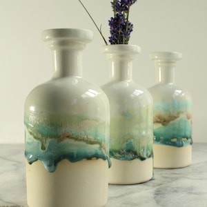 Apothecary Bottle Chemistry Gift for Doctor Ceramic Bottle Bud Vase ...