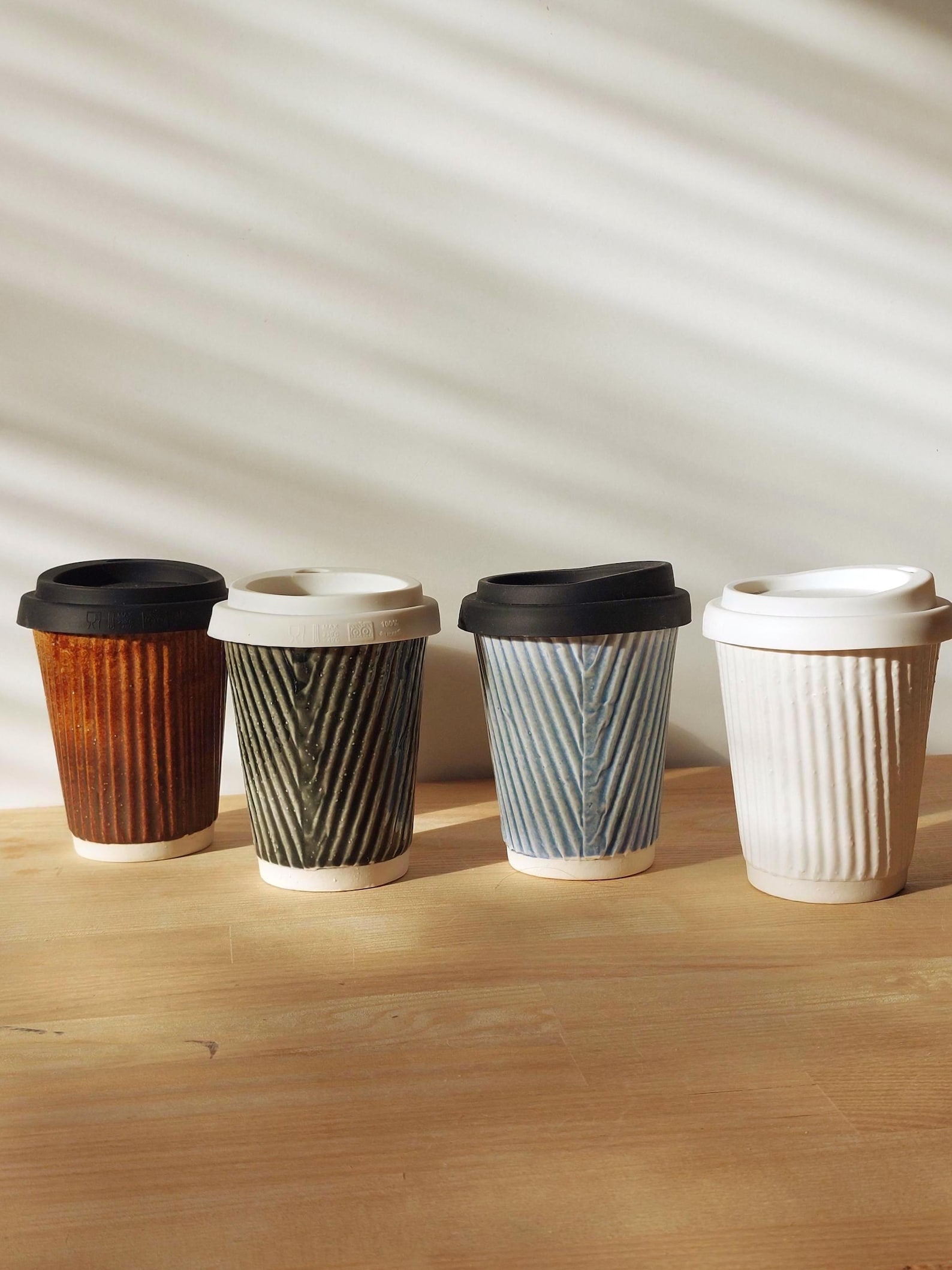 Ceramic Travel Mug With Lid Gift for Him Reusable Cup Eco Friendly ...