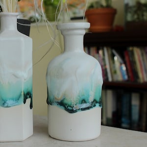 Apothecary Bottle Chemistry Gift for Doctor Ceramic Bottle Bud Vase ...