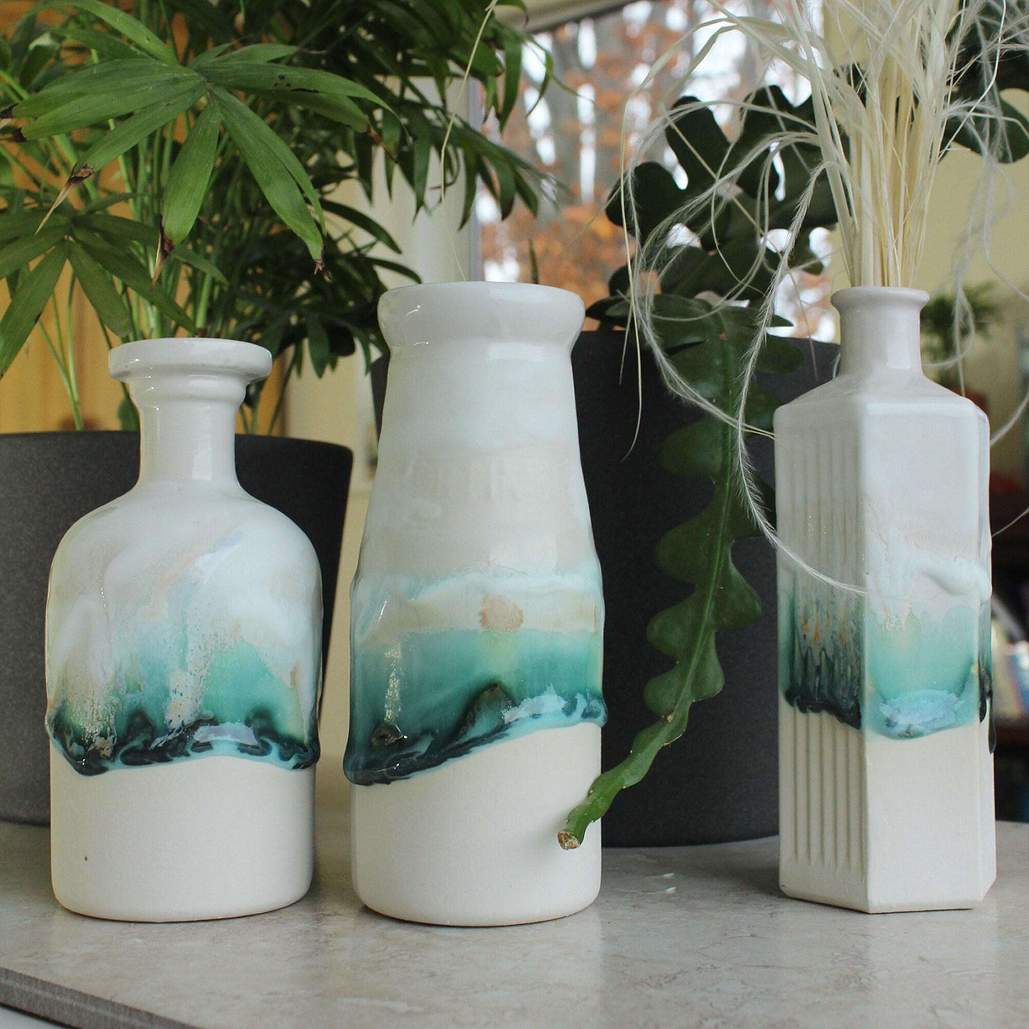 Apothecary Bottle Chemistry Gift for Doctor Ceramic Bottle Bud Vase ...