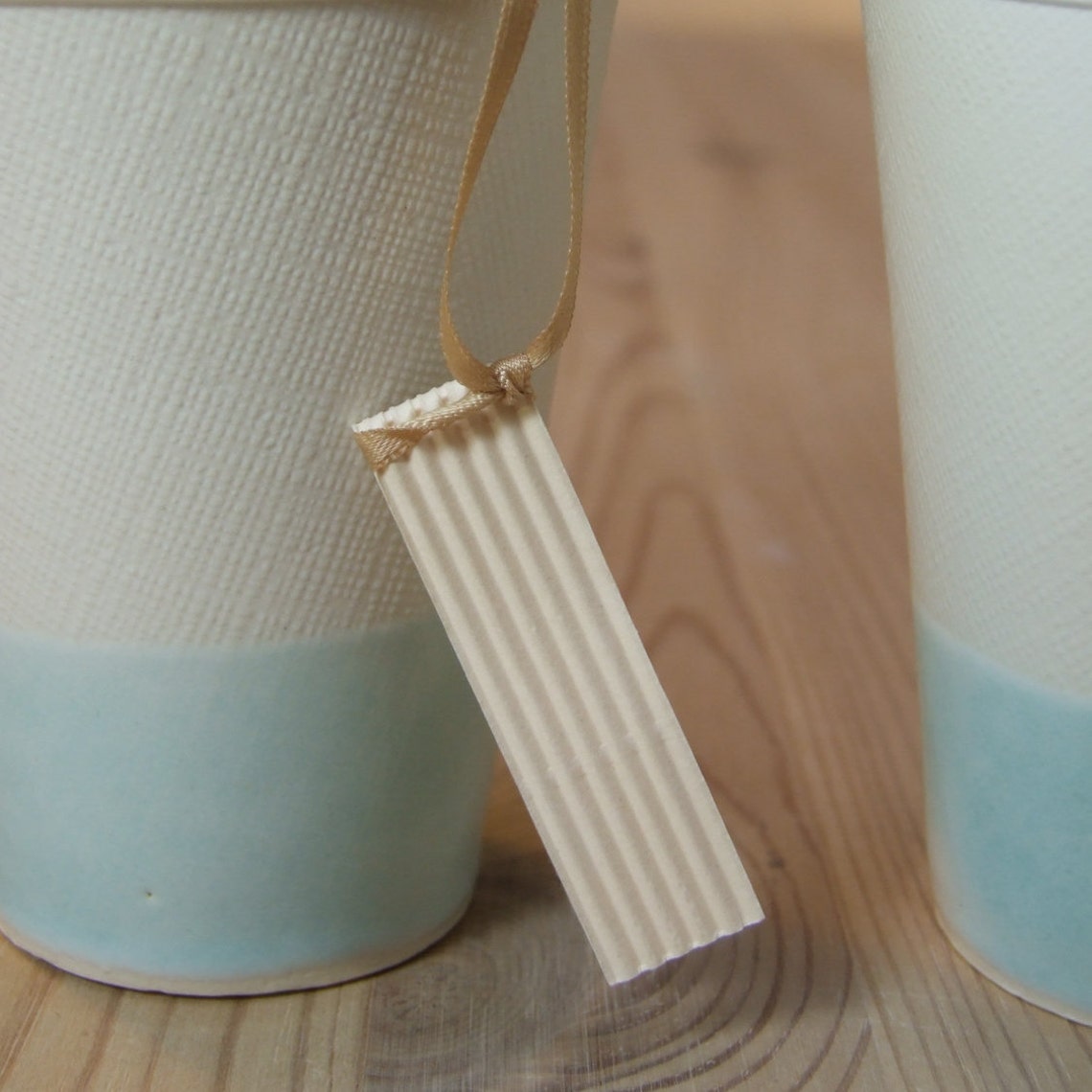 Blue and White Coffee Cups! White Modern, Ceramic Cups With Blue Glaze ...