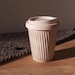 Ceramic Travel Mug With Lid Gift for Him Reusable Cup Eco Friendly ...