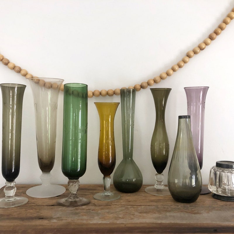 Colored Glass Vases - Etsy