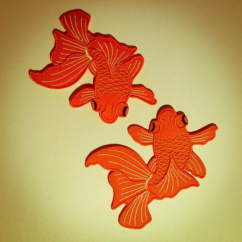 Japanese Koi Fish Tattoo Iron-on Patches Orange Koi Fish - Etsy