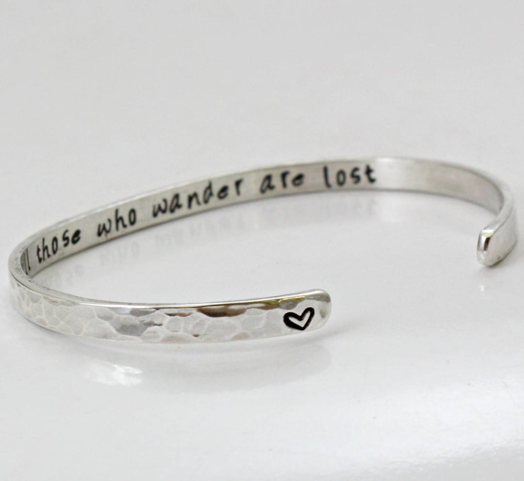 Personalized Sterling Silver Bangle Bracelet Custom Sterling Silver ...