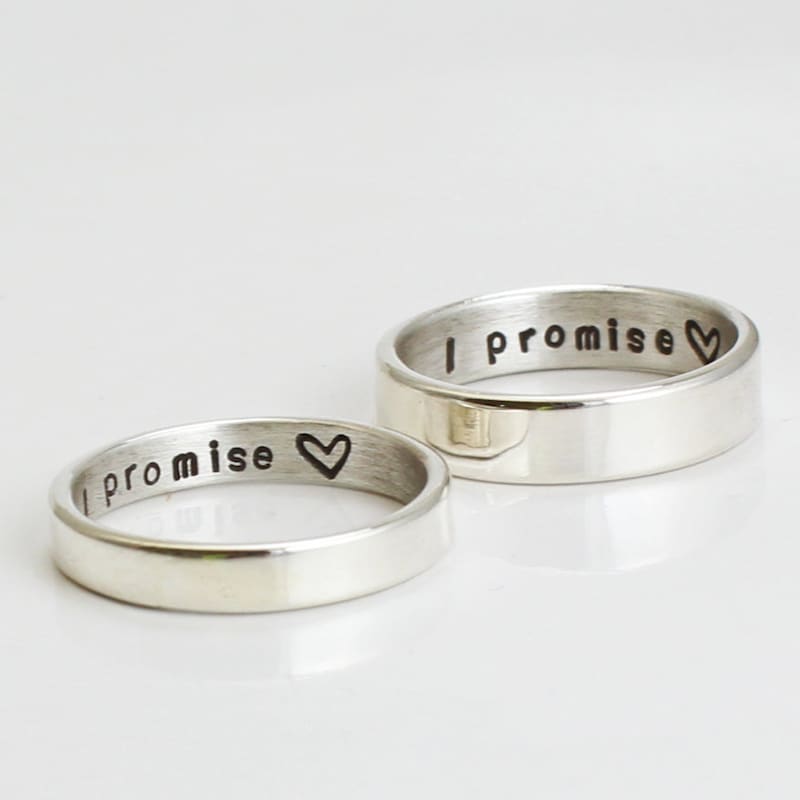 Silver Promise Ring - Etsy