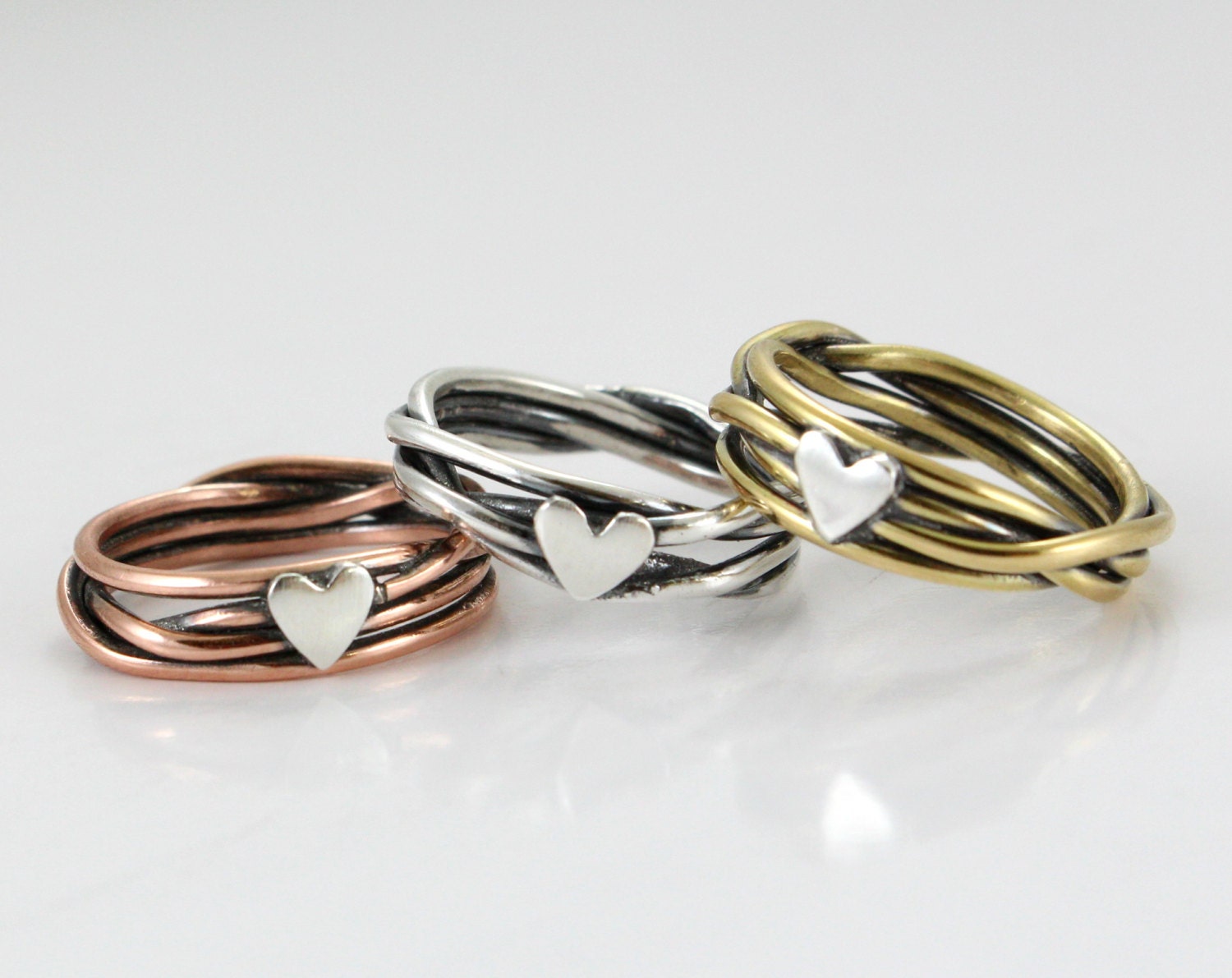 Silver/ Rose Gold/ Gold Ring- Made of Sterling Silver/ Copper/ Brass ...