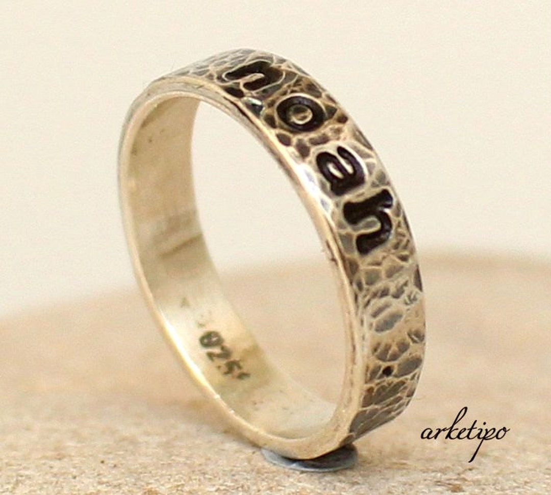 Personalized Sterling Silver Ring Custom Silver Ring Gift - Etsy