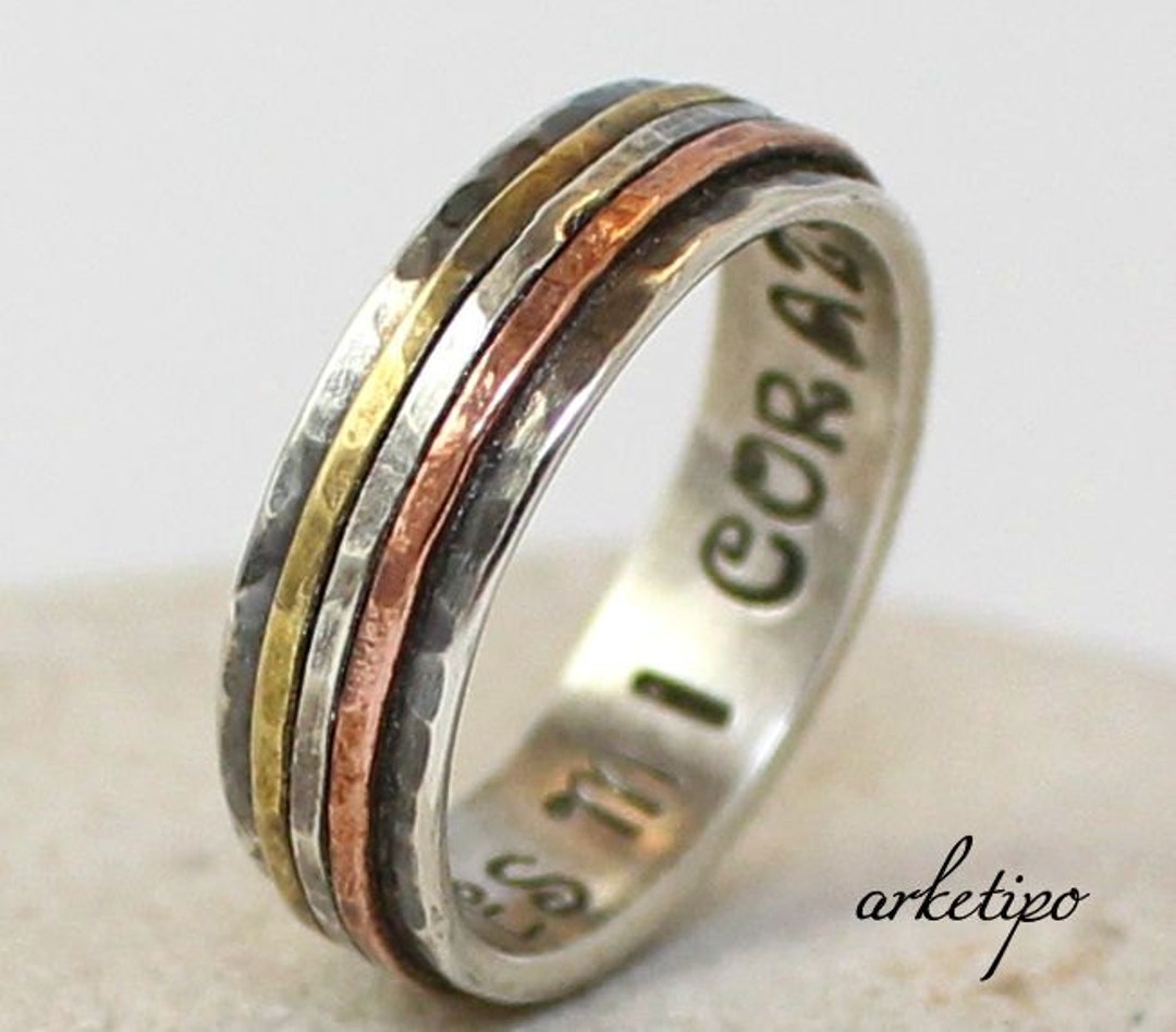 Personalized Sterling Silver Ring.. Wedding Band.. Custom Silver Ring ...