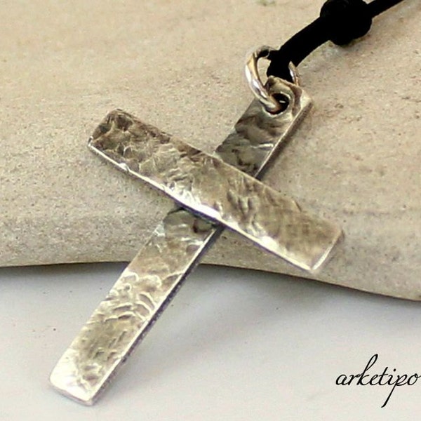 Rustic Cross Pendant - Etsy
