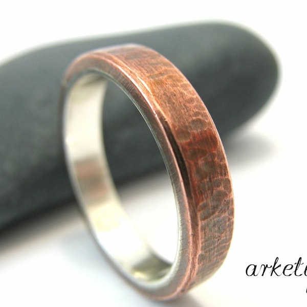Silver Copper Ring - Etsy