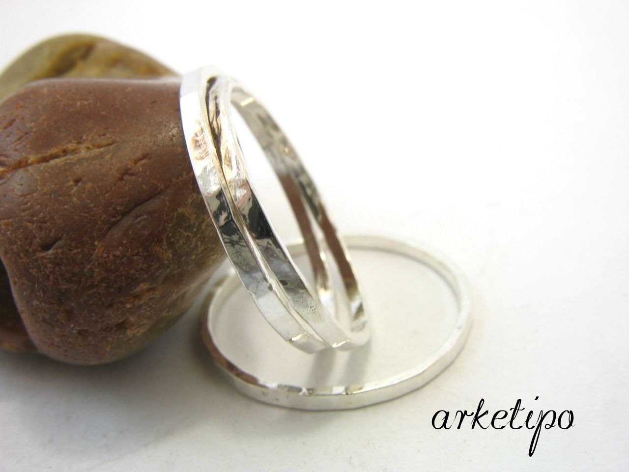 Stacking Rings Set of 3 Sterling Silver Handmade Rings | Etsy