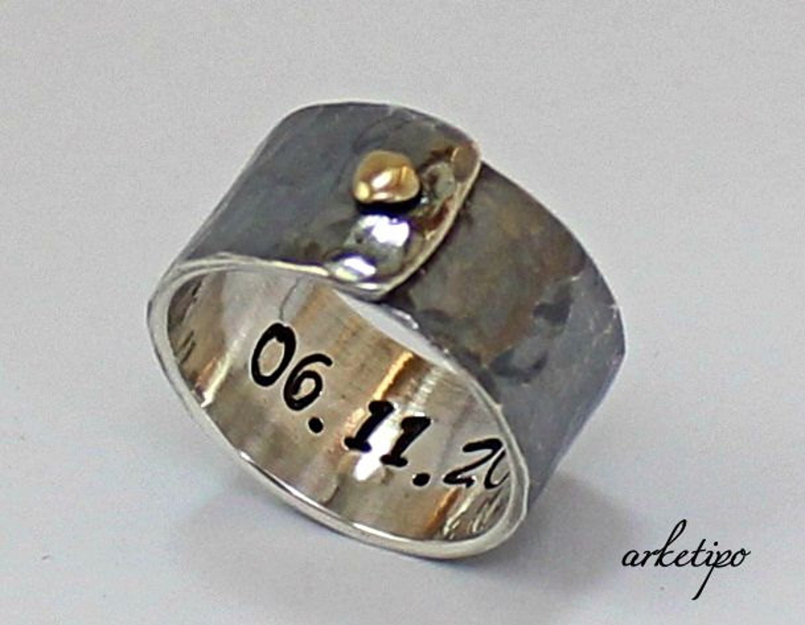 Personalized Sterling Silver Ring.. Men's / Women's - Etsy