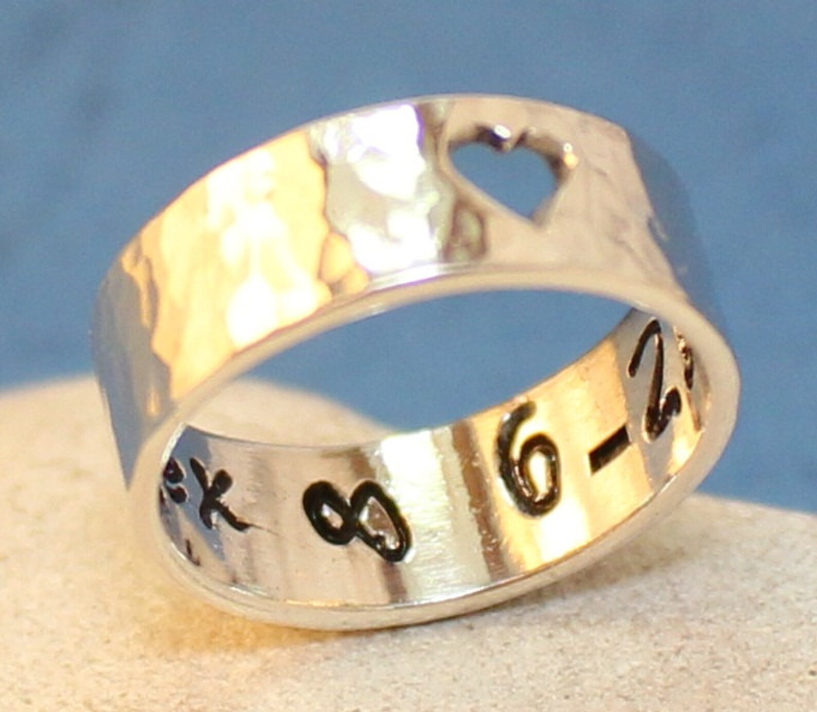 Personalized Sterling Silver Ring.. love Ring.. - Etsy