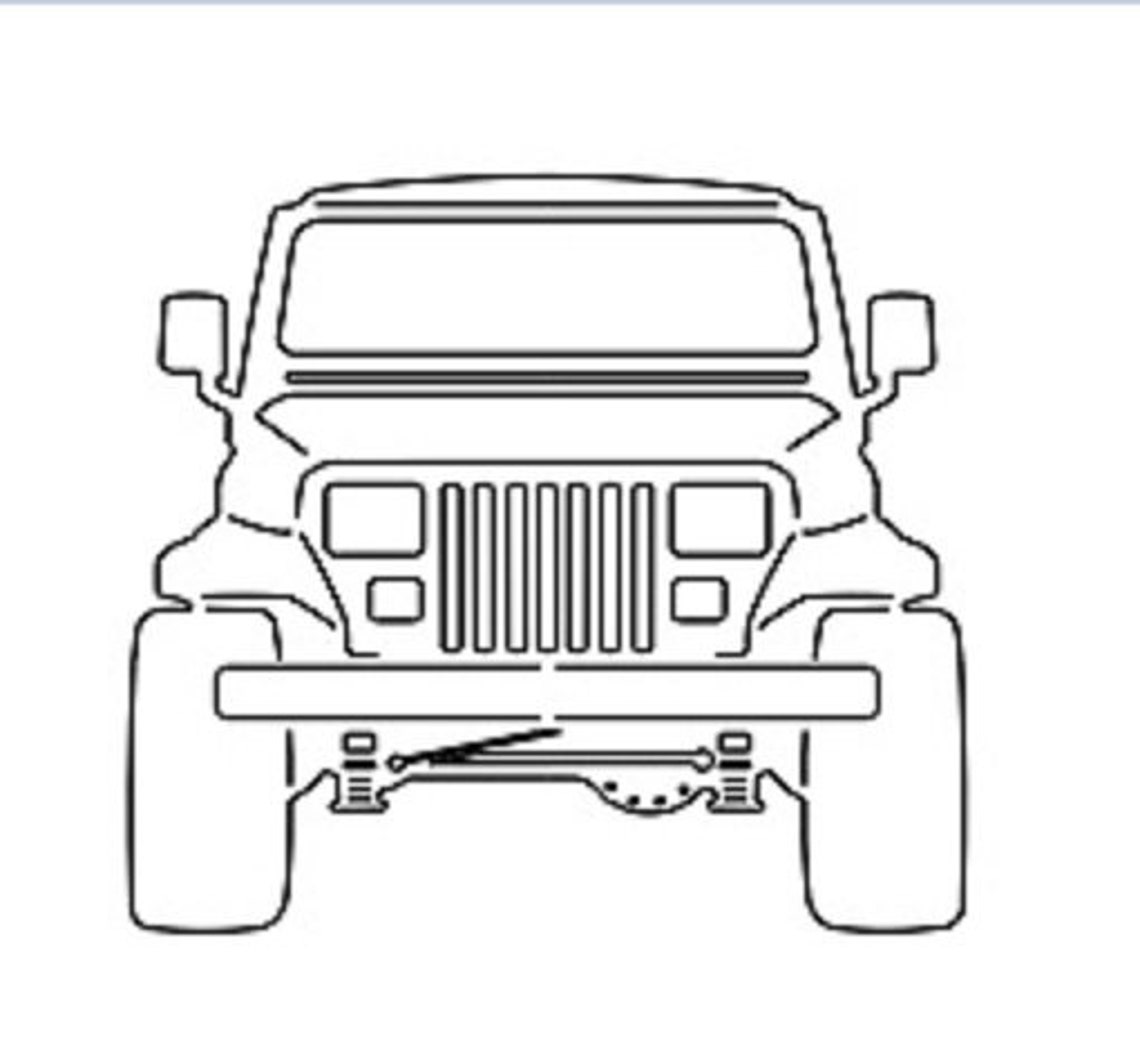 Jeep YJ DXF & SVG Files for Plasma Cutting Vector Art Laser | Etsy