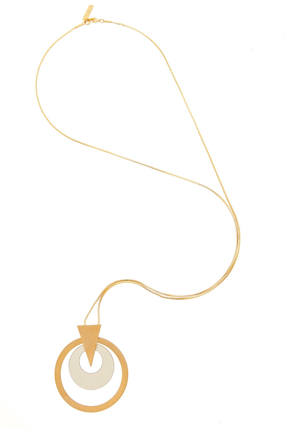 Mod Necklace, Long Necklace, Wood Jewelry, Geometric Necklace, Vintage ...