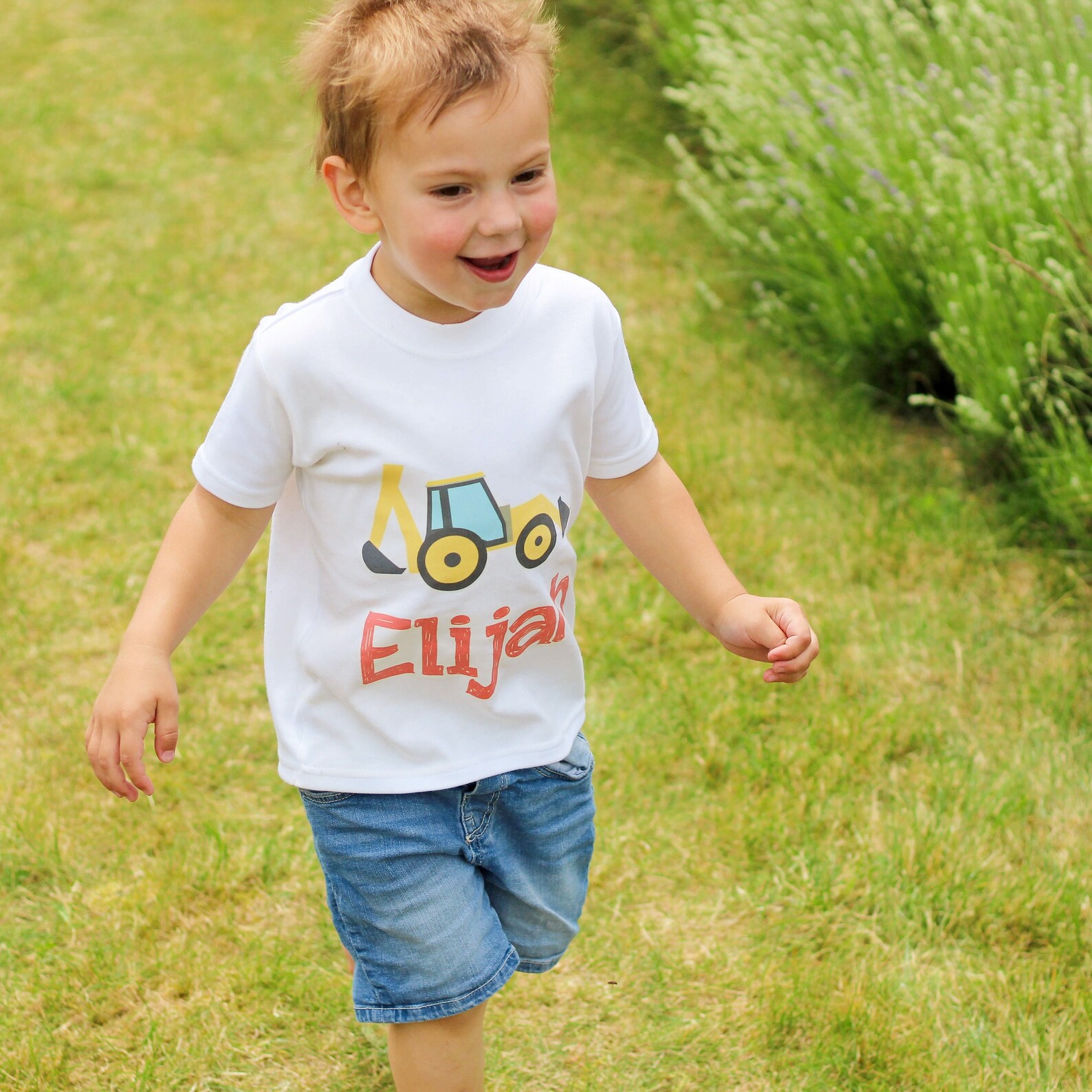 Personalised Digger T Shirt - Etsy