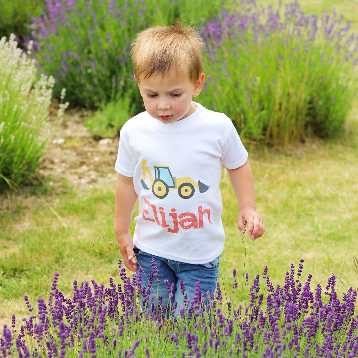 Personalised Digger T Shirt - Etsy