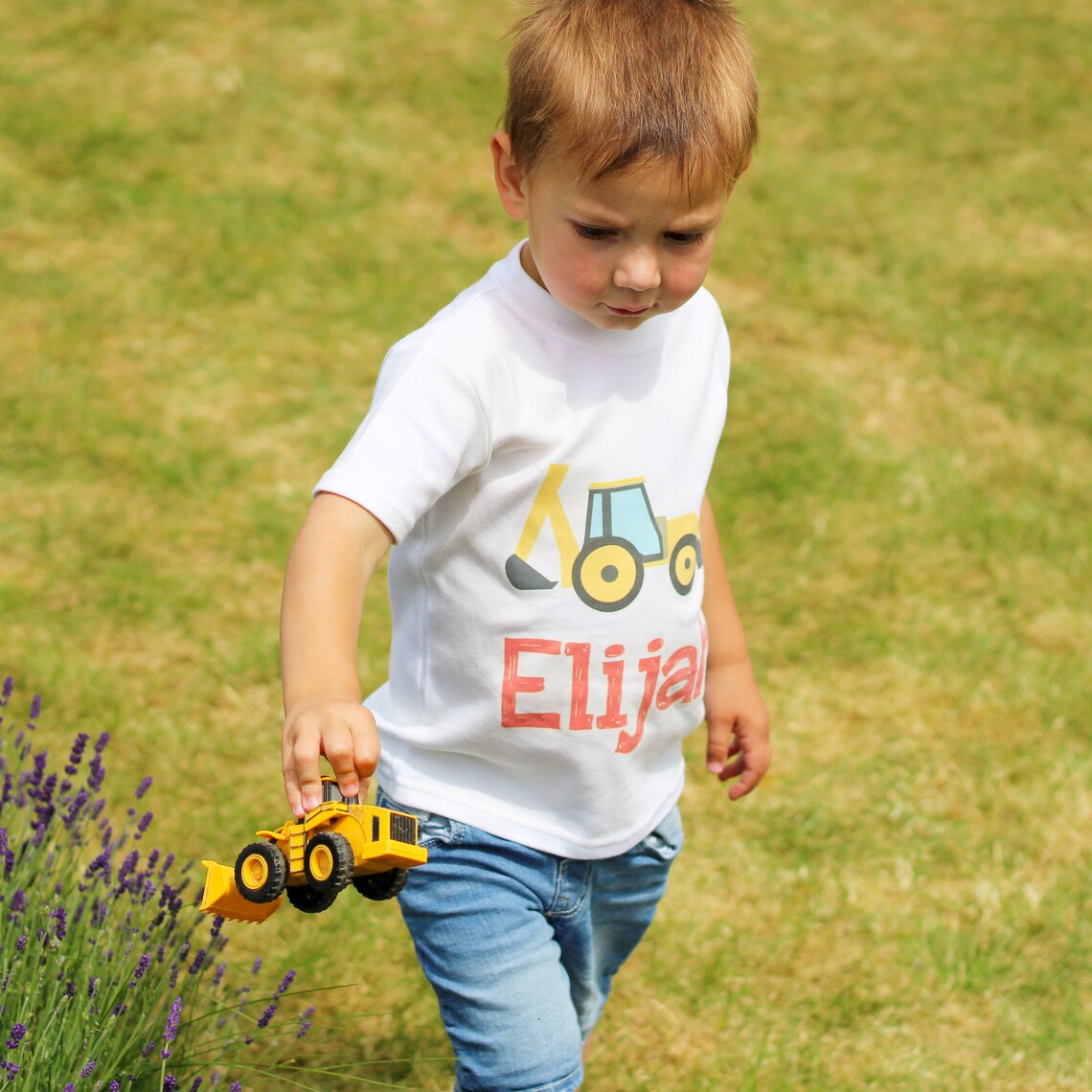 Personalised Digger T Shirt - Etsy