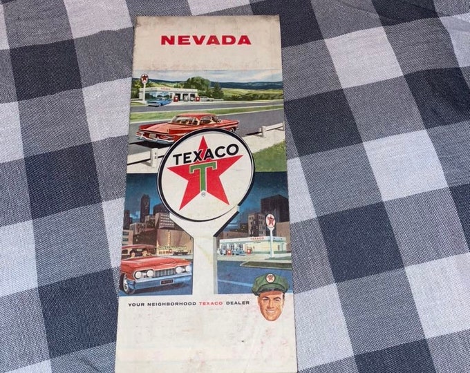Texaco Oil Company Map !FREE Shipping! - Etsy