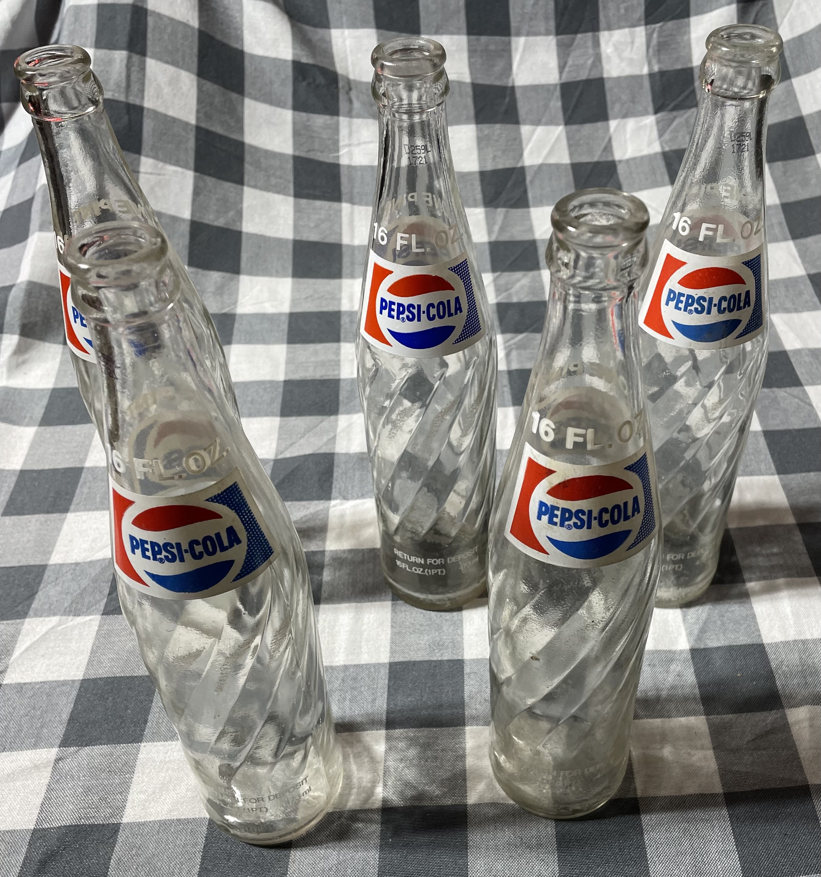 Pepsi Glass Bottle 1980