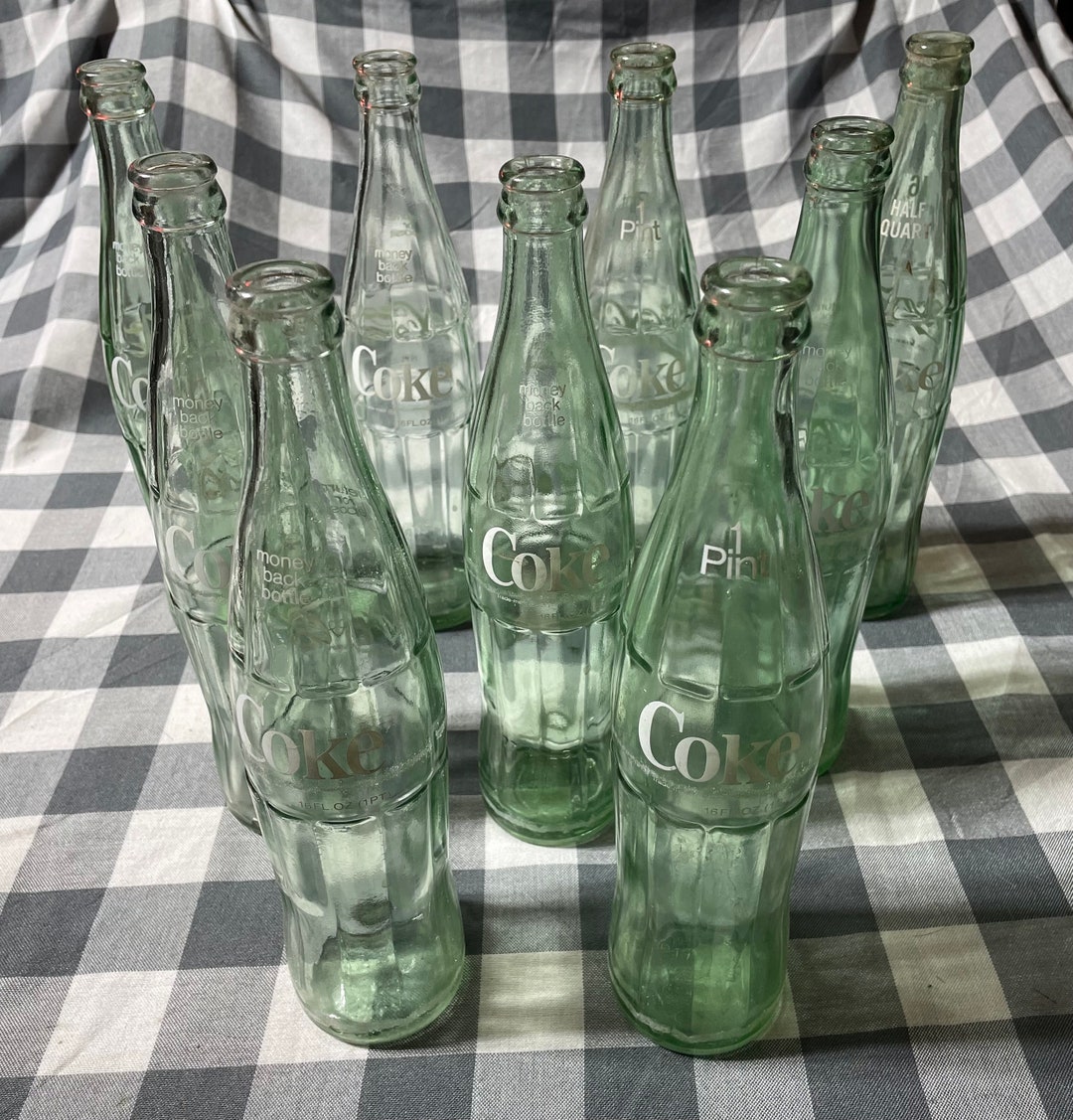 Antique Green Coke, Coca Cola Glass Bottles, 16ozfree Shipping - Etsy
